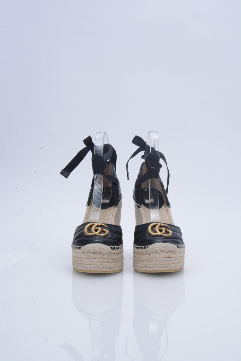 Gucci GG Marmont Espadrilles Negro Talla 37 / 4 mx – RAG