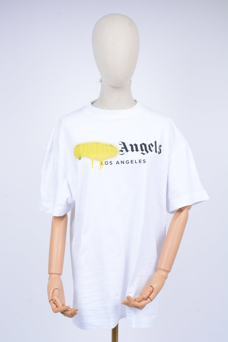 Palm Angels Spray Paint Logo Blanco Talla M – RAG