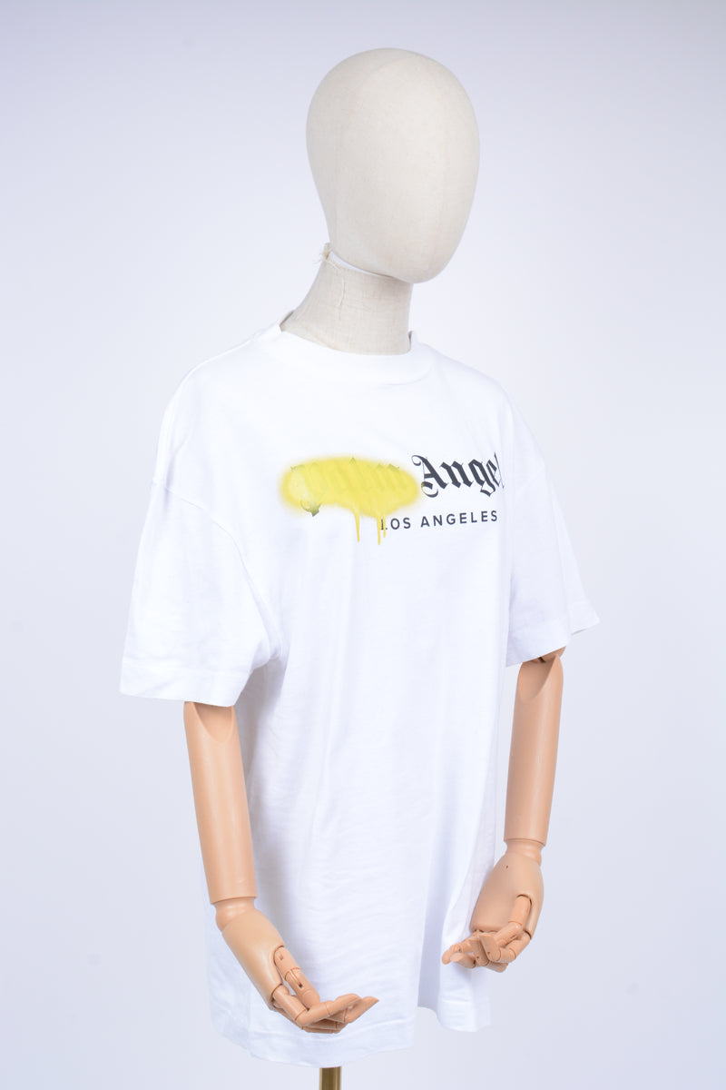 Palm Angels Spray Paint Logo Blanco Talla M – RAG