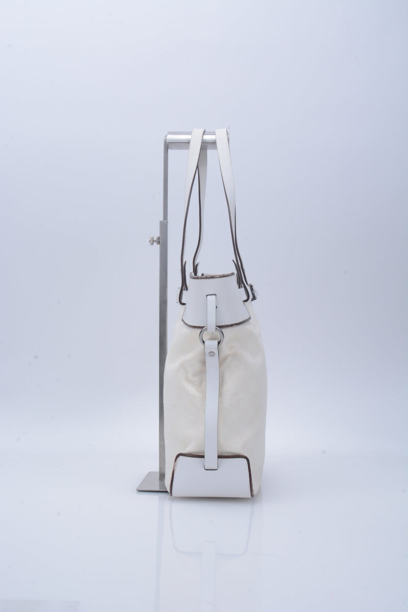 Gucci Leather Trimmed Blanco – RAG